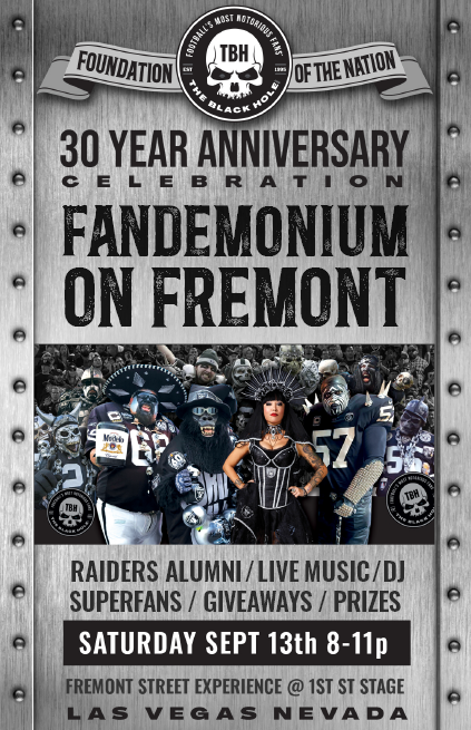 Raider Nation Takes Over Fremont Street Experience with Fandemonium on ...