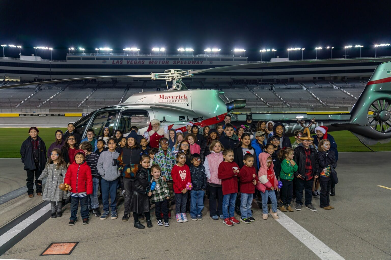 Santa Takes Flight With Maverick Helicopters for a Special Toy Delivery ...